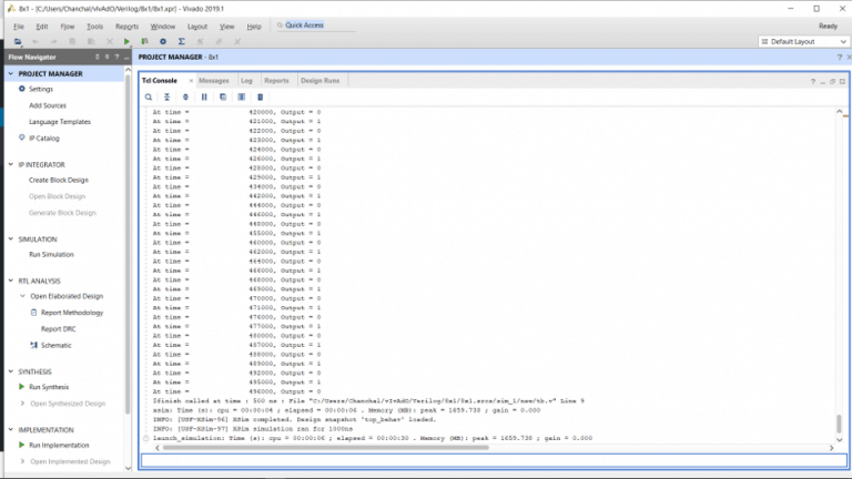 Verilog code for 8:1 Multiplexer (MUX) - All modeling styles